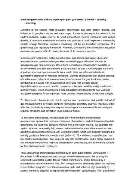 Moisture Interference on Laser NH3 Gas Analyzer and Solution | PPT
