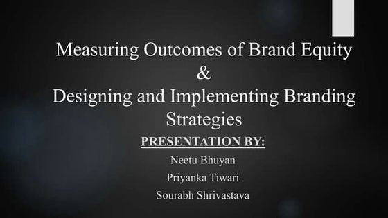 Brand Equity | PPT