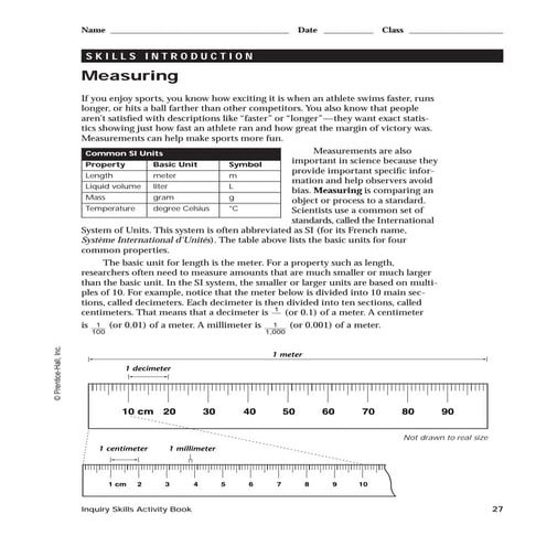 Measuring packet | PDF