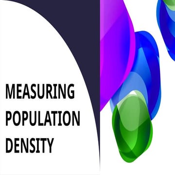 MEASURING POPULATION DENSITY - Grade 9 Science pptx | PPTX