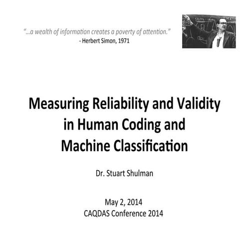 Measuring reliability and validity in human coding and machine ...