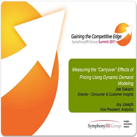 Measuring the “carryover” effects of pricing | PDF