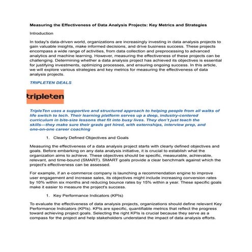 Measuring the Effectiveness of Data Analysis Projects_ Key Metrics and Strategies.pdf
