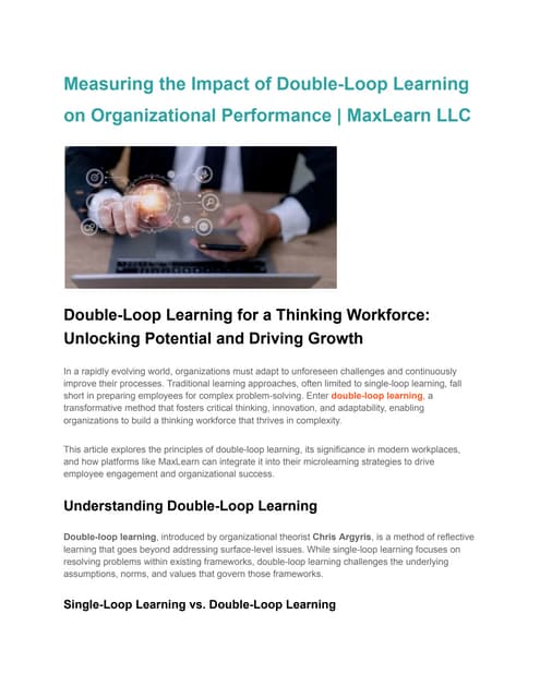 Double-Loop Learning_ Transforming Employee Mindsets for Organizational Growth _ MaxLearn LLC.pdf