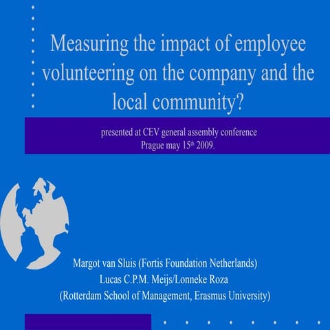 The volunteer satisfaction index (VSI) | PPTX