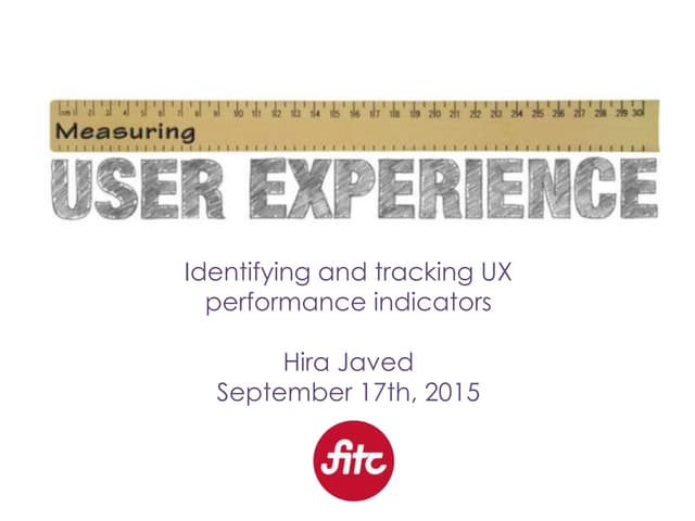 Measuring User Experience | PPT Measuring User Experience | PPT