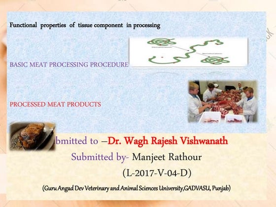 Meat composition and nutrition | PPT