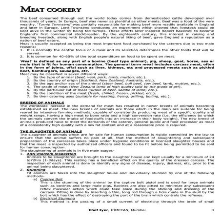 Meat cookery revised 2013. | PDF