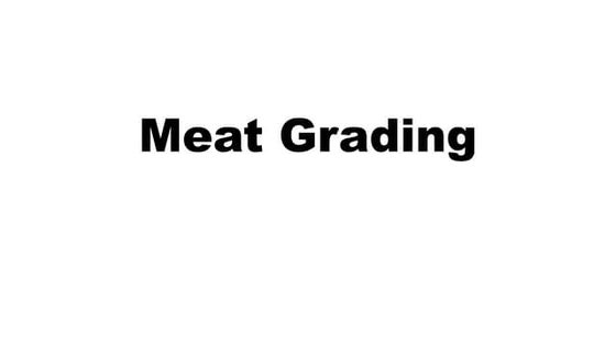 Grading, quality and standardization of meat. Group 2.pptx | Barbecues ...