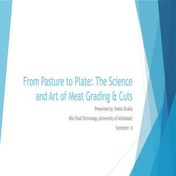 Primary and secondary cuts of meat | PPTX