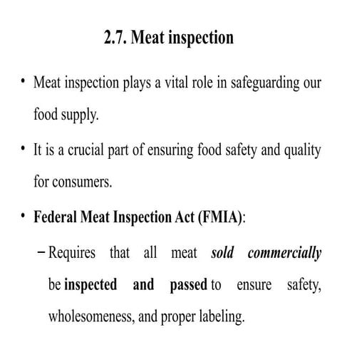 Meat inspection lecture note from Werabe university.pptx by Dr. Redwan ...
