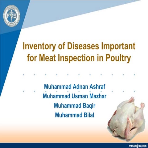 Meat Inspection In Poultry | PPSX