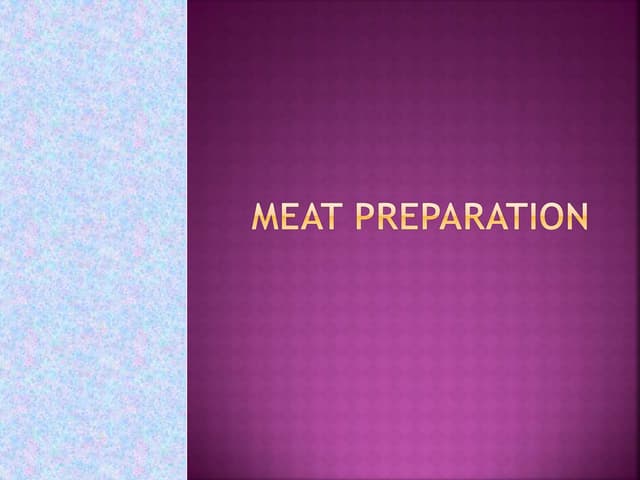 Meat : Structure, Composition and Characteristics. | PPTX