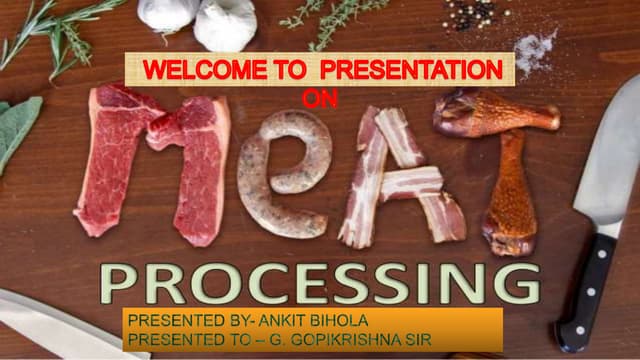 Processing of poultry | PPT