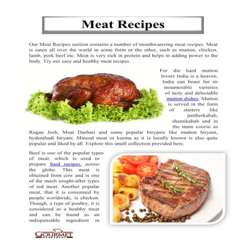 Meat recipes | DOCX