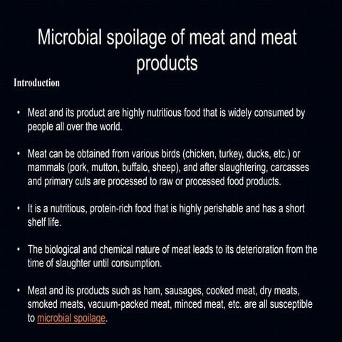 meat and meat product spoilage and .pptx