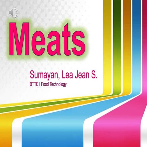 Primary and secondary cuts of meat | PPTX