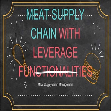 Meat supply chain PPT | PPT | Food Industry | Industries