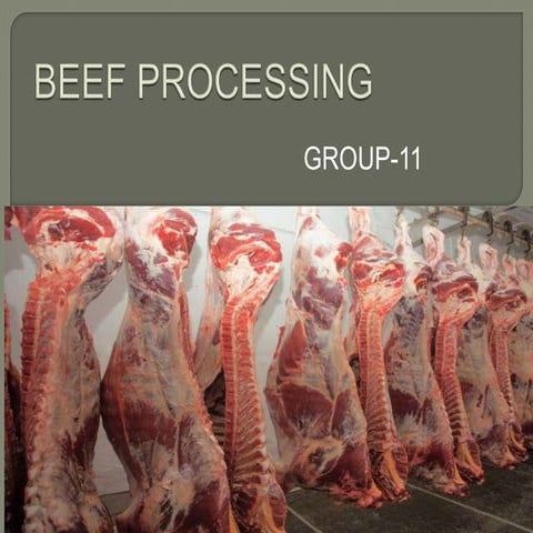Meat technology presentation 5th | PPTX