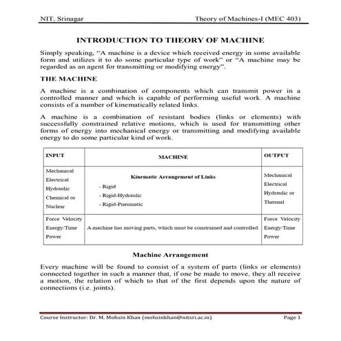 Dynamic force analysis slider crank mechanism | PPTX