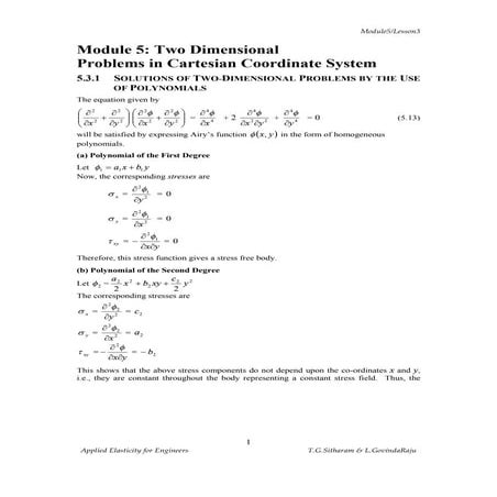 MEC_803_Part_2-Two_Dimensional_Problems_in_Cartesian_Coordinate_System ...