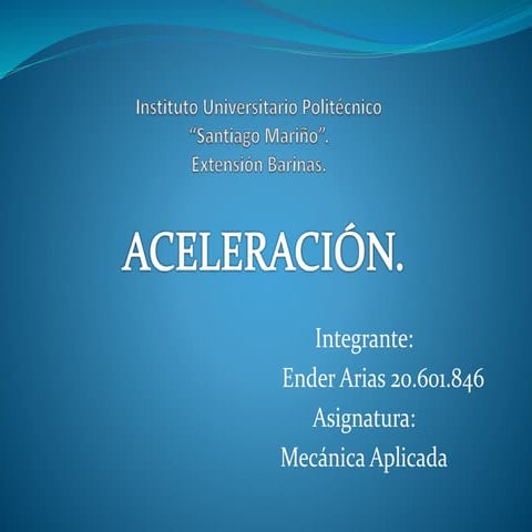 Aceleración relativa | PPTX