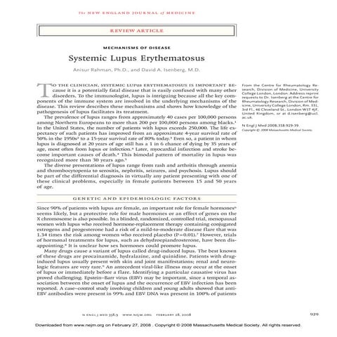pathogenesis and pathophysiology of SLE | PPT