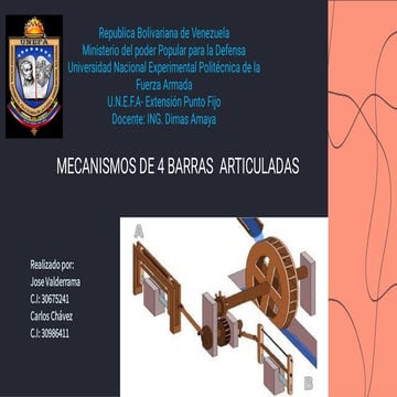 Mecanismos: Sistema Articulado de 4 Barras | PDF