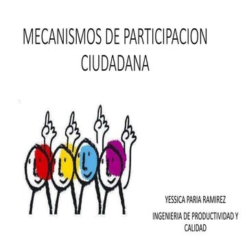 Mecanismos De Participacion Ciudadana Ppt