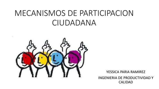 Mecanismos De Participacion Ciudadana Ppt