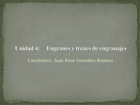 Diseño de engranes. | PPT