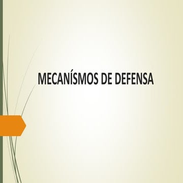 Mecanismos de defensa | PPTX