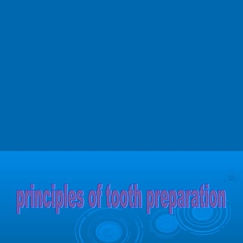 Mech. & esth. principles of preparation ( crown ) | PPT