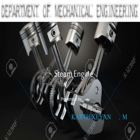 steam engine working and principle | PPTX