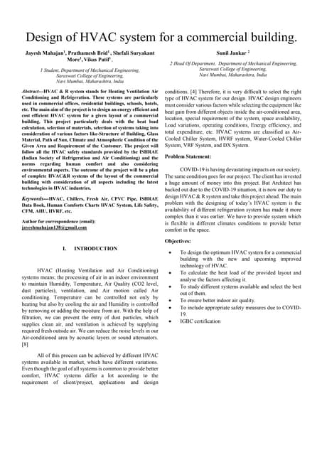 Mechanical systems of building (1) | PPTX