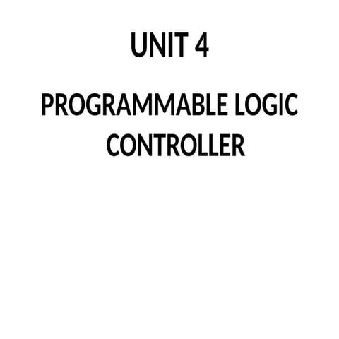 MECH - UNIT 4.pptx_PLC PERFORMANCE AND IMPORTANCE | PPT