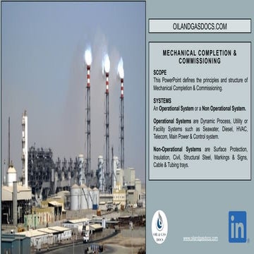 Mechanical completion | PDF