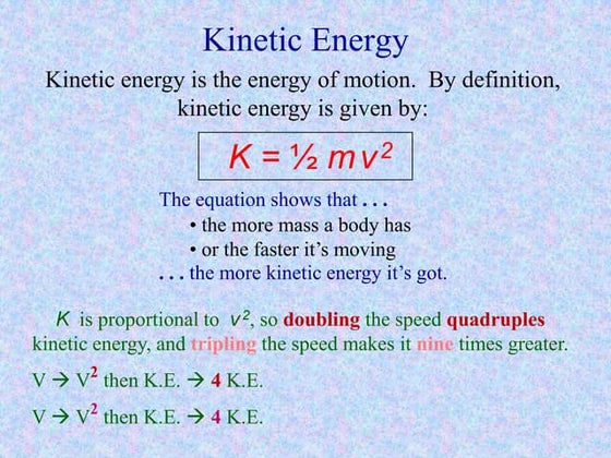 Mechanical energy for 9th grade physics, chapter 6 | PPTX