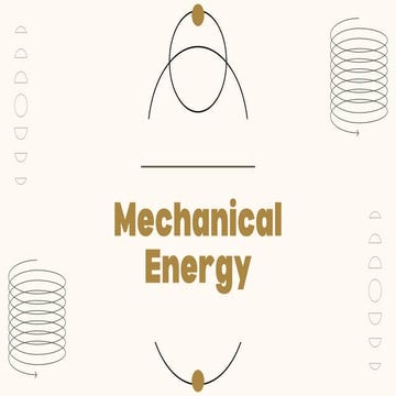 Mechanical Energy Possible Ways To Convert New Form Of Energy