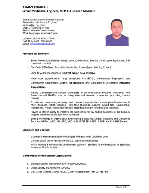 CV - ELV ENGINEER | PDF