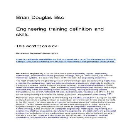 Mechanical engineer definition (1) | DOCX