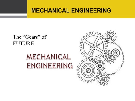 Introduction to mechanical engineering | PPTX | Mechanical and ...