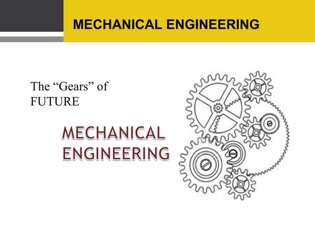 Introduction to mechanical engineering | PPTX
