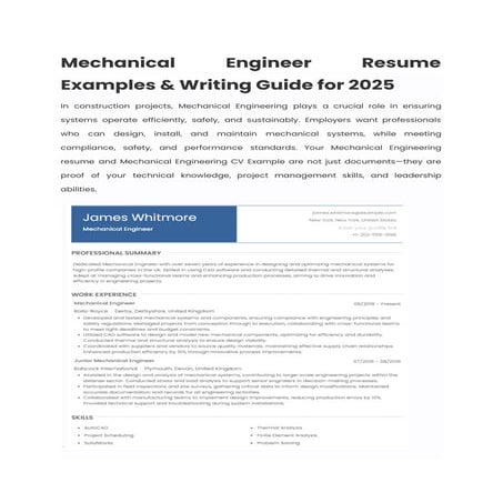 HSE Engineer Resume Examples & Writing Guide for 2025 | PDF