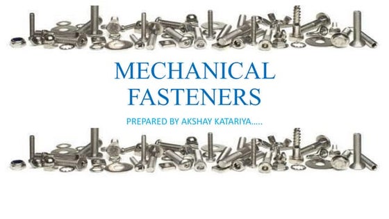 Fasteners | PPT