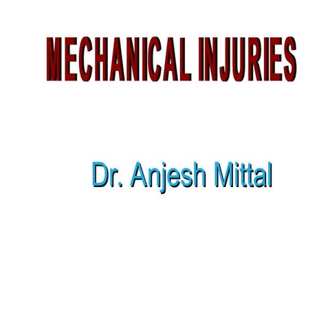 Injury (Forensic science) | PPTX