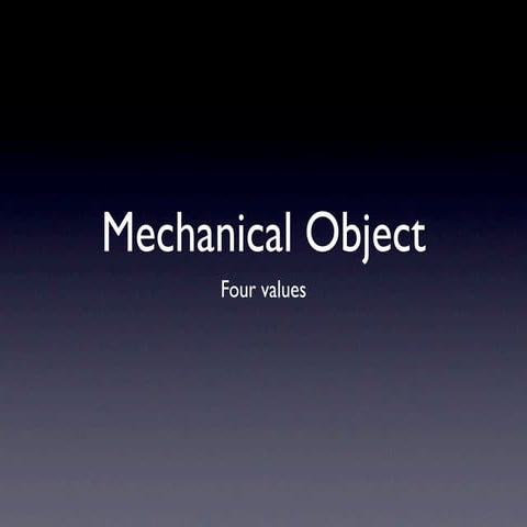 Mechanical object | KEY
