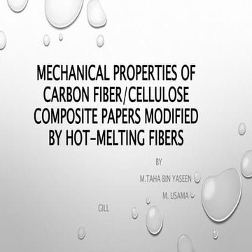 Mechanical properties of carbon fiber/cellulose blend | PPTX ...