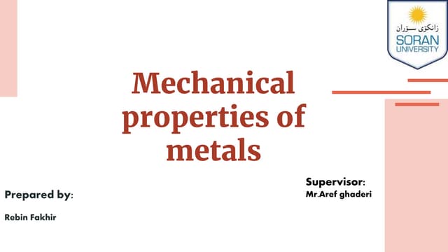 mechanical Properties of metals.pptx mechanical Properties of metals.pptx