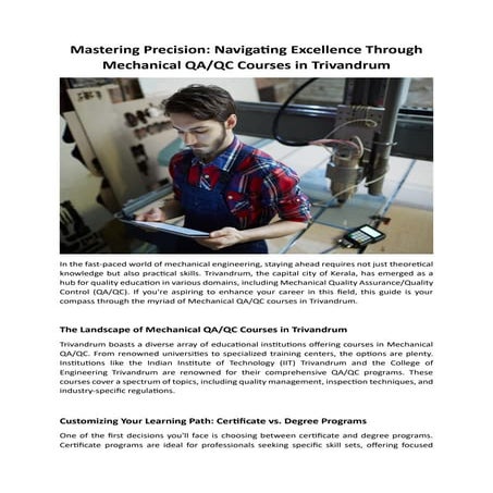 Civil QA QC Courses in Trivandrum.pdf